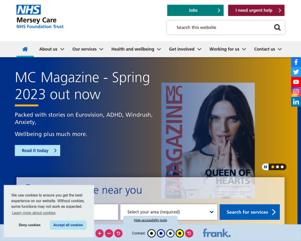 Mersey Care NHS Foundation Trust - Silktide Index